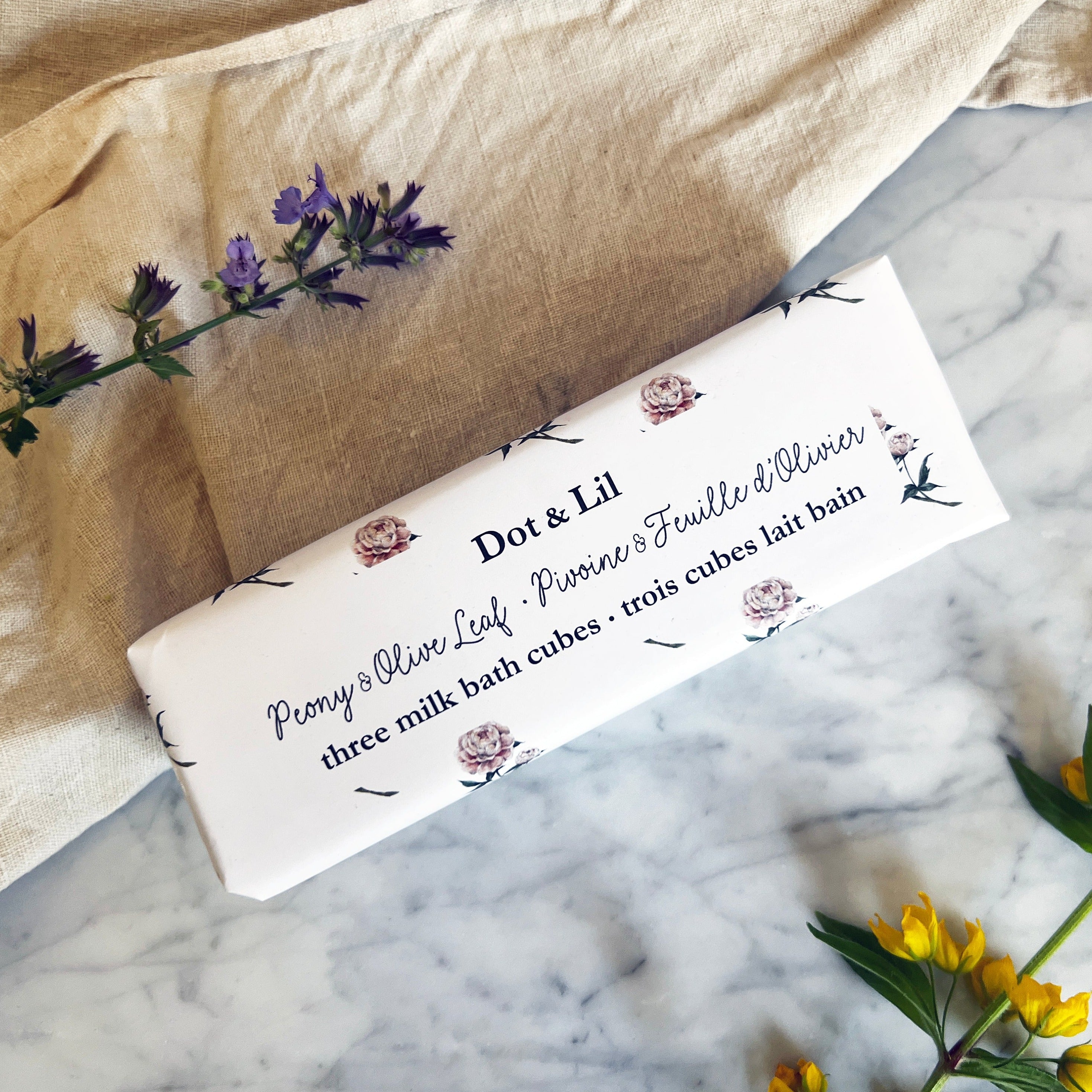Peony & Olive Leaf Milk Bath Cubes Trio Gift Set – Dot & Lil Wholesale